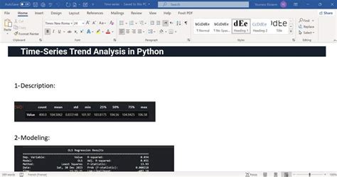 Entry 3 By Eloiarmyouness9 For Time Series Trend Analysis In Python Freelancer