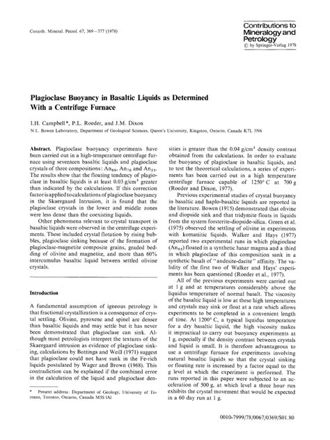 Pdf Plagioclase Flotation And Lunar Crust Formation Comment And Reply