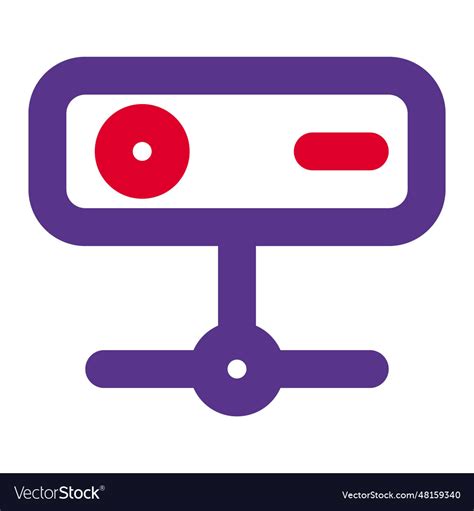 Server A Hardware That Responds To Network Vector Image