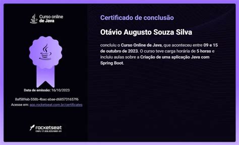 Java Springboot Backend Rocketseat Otávio Silva