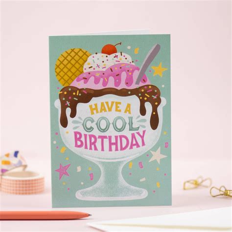 Have A Cool Birthday Card The Balloon Works