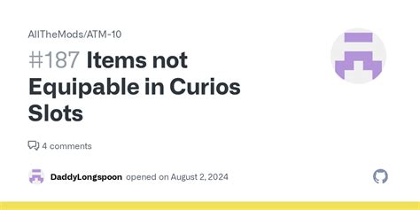 Items Not Equipable In Curios Slots · Issue 187 · Allthemodsatm 10 · Github