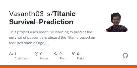 Github Vasanth03 Stitanic Survival Prediction This Project Uses
