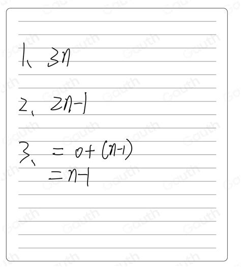 Solved The Given Pattern Continues Write The Nth Term Of Each Sequence Suggested By The