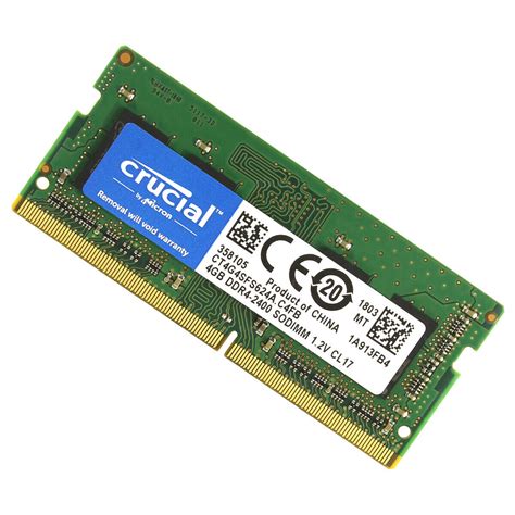 Crucial Ddr4 4gb 2400 Mhz Pc4 19200 Laptop 260 Pin Sodimm Notebook Memory Ram Ebay
