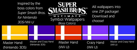Ssbu Symbol Wallpapers Boss Colors By Thewolfbunny64 On Deviantart