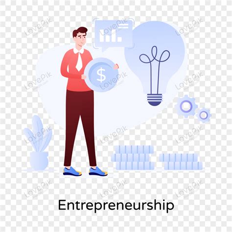 전구와 돈을 가진 사업가 Png 일러스트 무료 다운로드 Lovepik