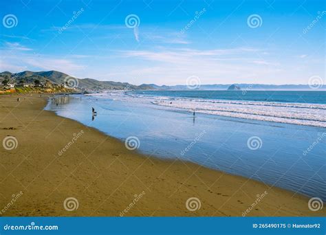 Cayucos Beach On California`s Central Coast Stock Image Image Of