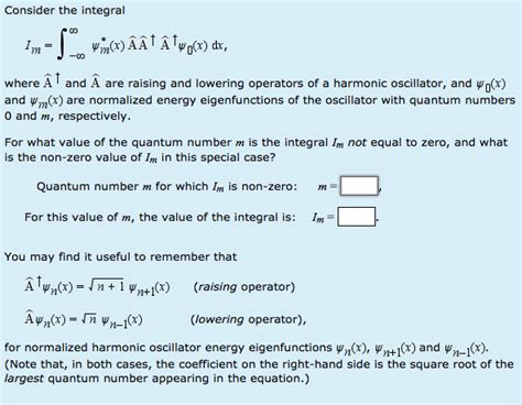 Solved Consider The Integral I M Chegg Com