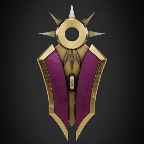 League Of Legends Leona Shield Of Daybreak For Cosplay 3d Model 3d