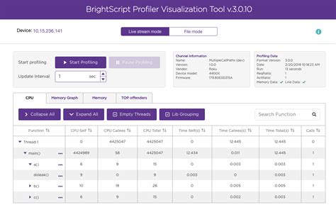 Roku Sdk Documentation Brightscript Profiler