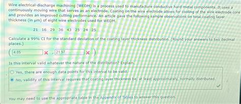 Solved Wire Electrical Discharge Machining Wedm ﻿is A