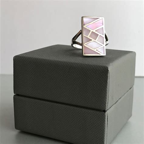 W Nurcie Pop Artu Pierścionek Srebro Biżuteria Vintage Decobazaar