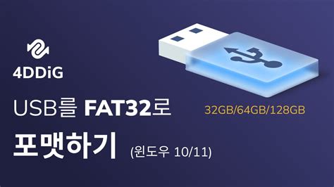 [대용량 Usb 포맷하기] 윈도우10 11에서 Usb 메모리를 Fat32로 포맷하는 해결법 총정리 Youtube