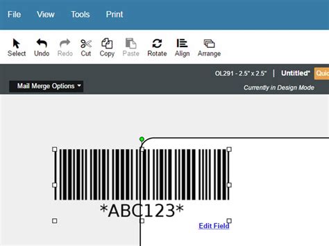 Adding Editing Barcodes In Your Design Maestro Label Designer Support OnlineLabels Com