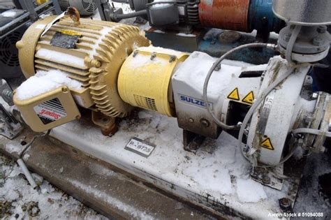 Used Sulzer Cpt Chemical Centrifugal Pump Model Cpt23 1b Stainless
