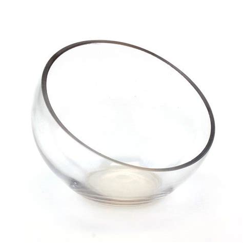Glass Slant Bowl Terrarium Mini Green House Terrarium Glass Molds Vase Fillers Glass Bowl