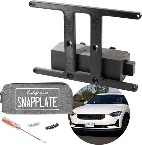 Polestar 2 No Drill License Plate Holder Front License Plate Mounting