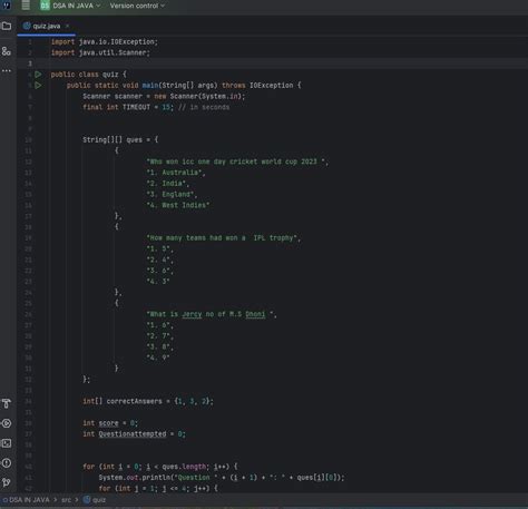 Internship Techproject Quizapp Programming Projectupdate Codsoft