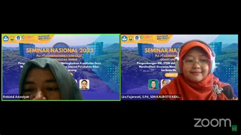 national seminar 2023 “the development of rbl stem learning material in improving teacher