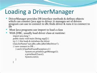 Jdbc Ppt PPT