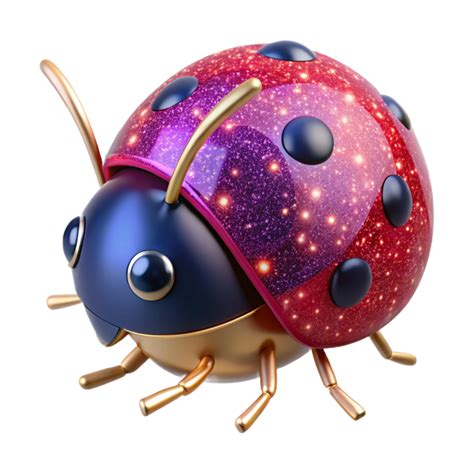 Dramatic Creative Red Ladybug Side View Isolated Element 59432314 Png