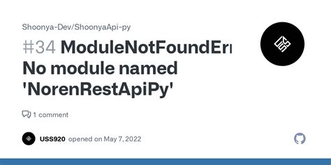 modulenotfounderror no module named norenrestapipy · issue 34 · shoonya dev shoonyaapi py