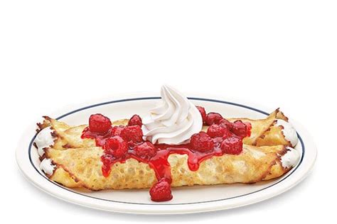 Raspberry Crepe Whip Cream Ihop Just Desserts Yummy Drinks Ihop