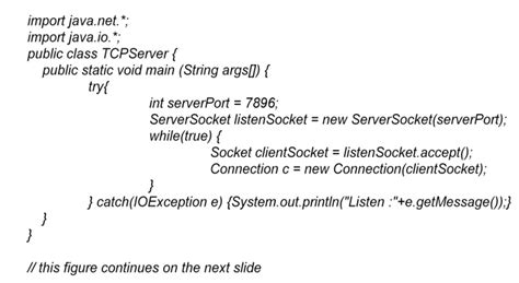 TCP Stream Communication