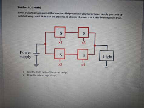 Solved Problem 1 10 Marks Given A Task To Design A Circuit