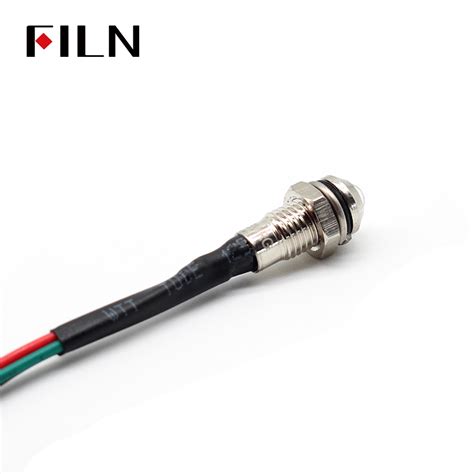 Two Color LED Indicator Light Bulk Production Of 6mm 12V Solar PV Common Anode Red Green