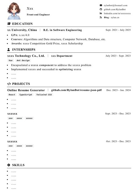 GitHub RylanBot Resume Json Pdf Build Your PDF Resume Using A JSON