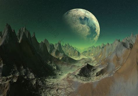 渲染幻想异形景观图解 包图企业站