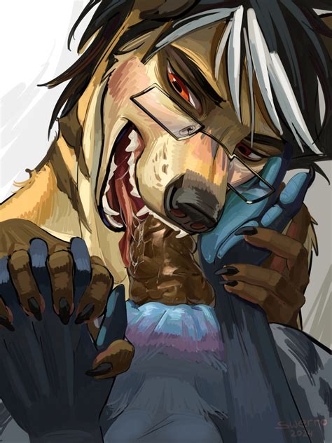 Rule 34 Ambiguous Gender Anthro Bodily Fluids Drooling Duo Eating