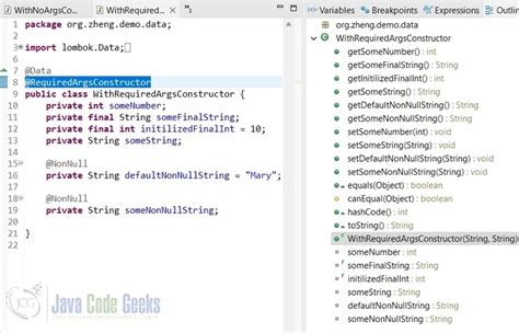 Lombok Constructor Annotations Example Java Code Geeks