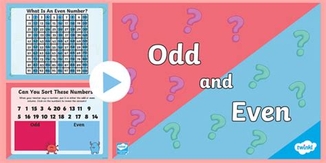 Ks1 Maths Odd And Even Numbers Powerpoint