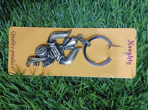 Black Stainless Steel Lord Shiva Trishul Keychian At ₹ 55 Piece In Chennai