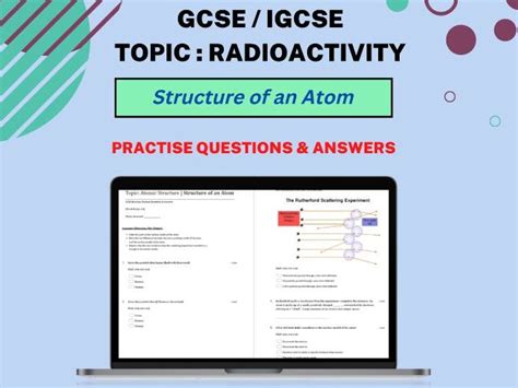 GCSE IGCSE Physics Structure Of An Atom Self Assessment Questions
