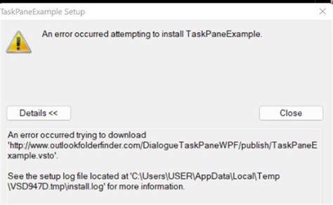 שגיאה בהתקנת חלונית סצנות וסיקוונסים Error occurred attempting to