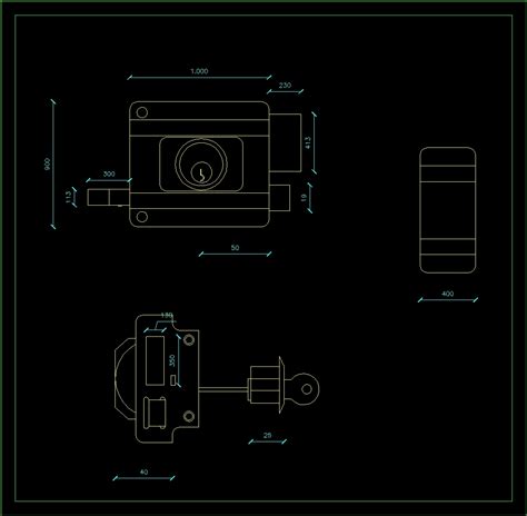 Lock DWG Block For AutoCAD Designs CAD