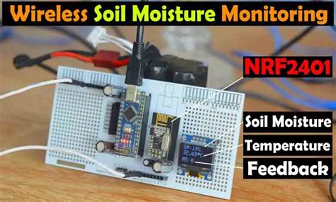 Nrf24l01 Arduino Based Soil Moisture Monitoring System With Feedback