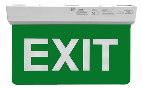 LED Exit Sign Emergency Lights Bulkhead Maintained Non Maintained Sensor Lamp CE EBay
