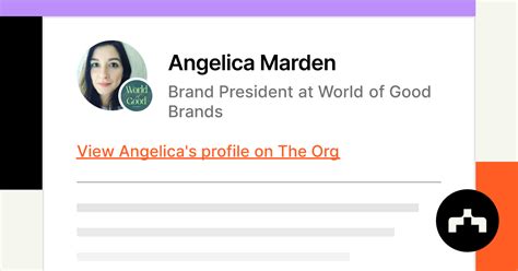 Angelica Marden Brand President At World Of Good Brands The Org