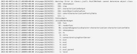 Java Errors On Deployed Shiny App · Issue 1030 · Ohdsi
