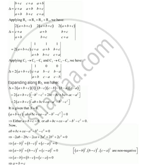 If A B And C Are Real Numbers And Triangle Bc Ca Abcaab