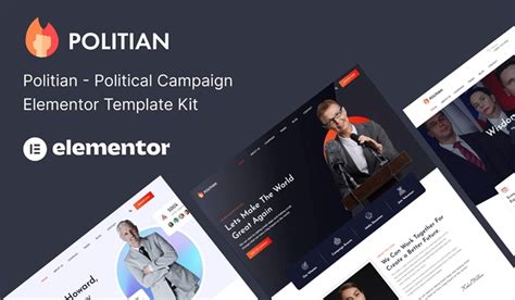 Politian Political Campaign And Elections Elementor Template Kit