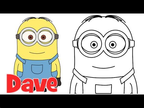 How To Draw A Minion Dave Step By Step