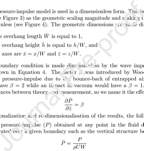 In Dimensionless Form This Equation Can Be Solved In Order To Obtain