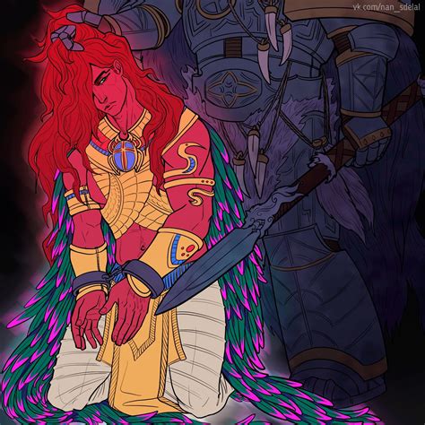 Magnus The Red And Leman Russ Warhammer 40k Drawn By Natalia