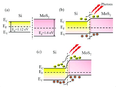 Schematics Of The Energy Band Diagram Of A Mos 2 On Si Before Download Scientific Diagram